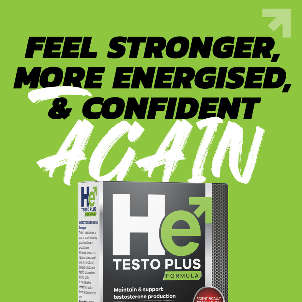 He Testo Plus Formula – 30 Tablets | Martin & Pleasance